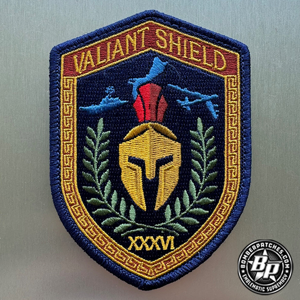 36th Wing Valiant Shield 2024 Color Bomber Patches