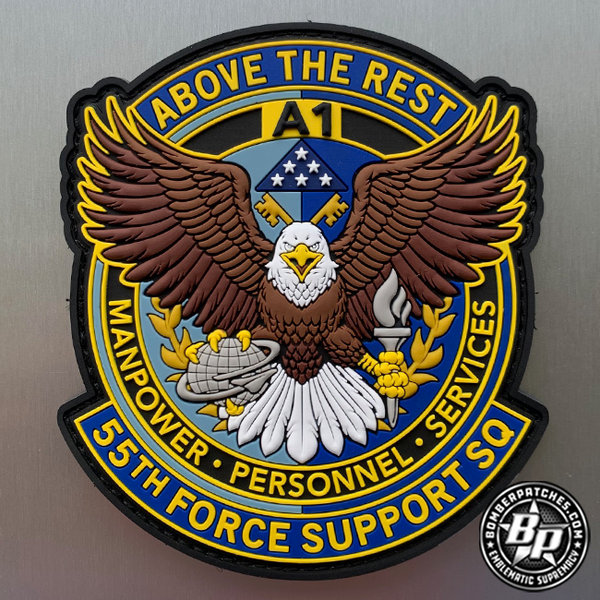 55th Force Support Squadron Full Color Bomber Patches