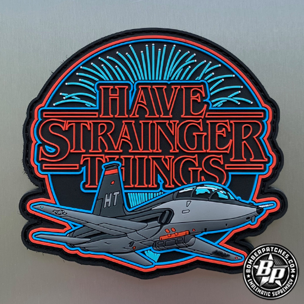 586th Flight Test Squadron Have Strainger Things Bomber Patches