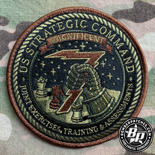 Us Strategic Command Magnificent 7 Ocp Embroidered Bomber Patches